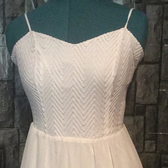 Candie's | Dresses | Soft White Candie Dress New Know Tag | Poshmark